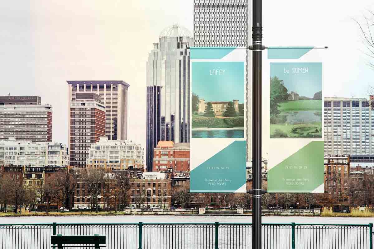 Banderole pour salon d'entreprise, foire - Nantes-Gravure